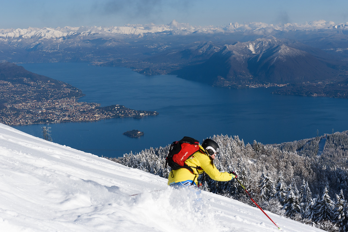Sulle piste innevate di Parco del Mottarone con Bennet - Mottarone Stresa